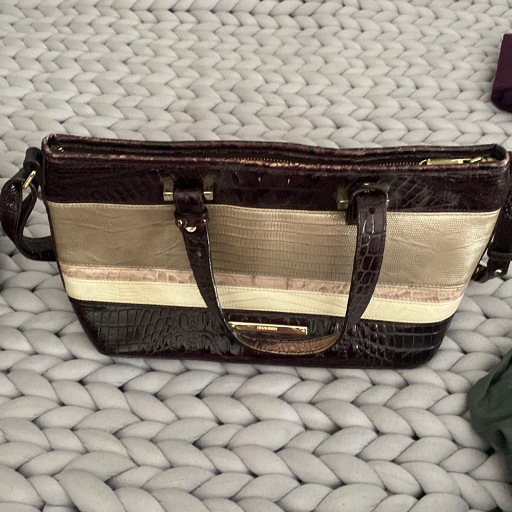 Brahmin Purse Brown And Tan - Medium Size - Gem